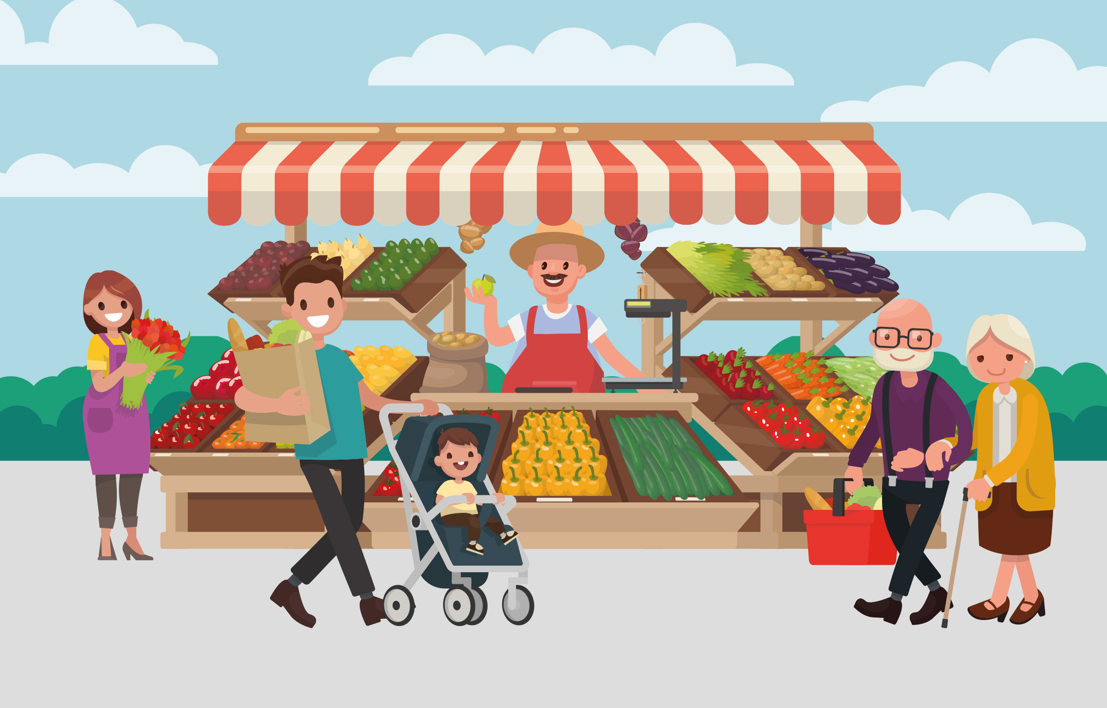 Vrijdagmarkt Koksijde in de Zeelaan, dinsdagmarkt Oostduinkerke op de Zeedijk | Tij-dingen